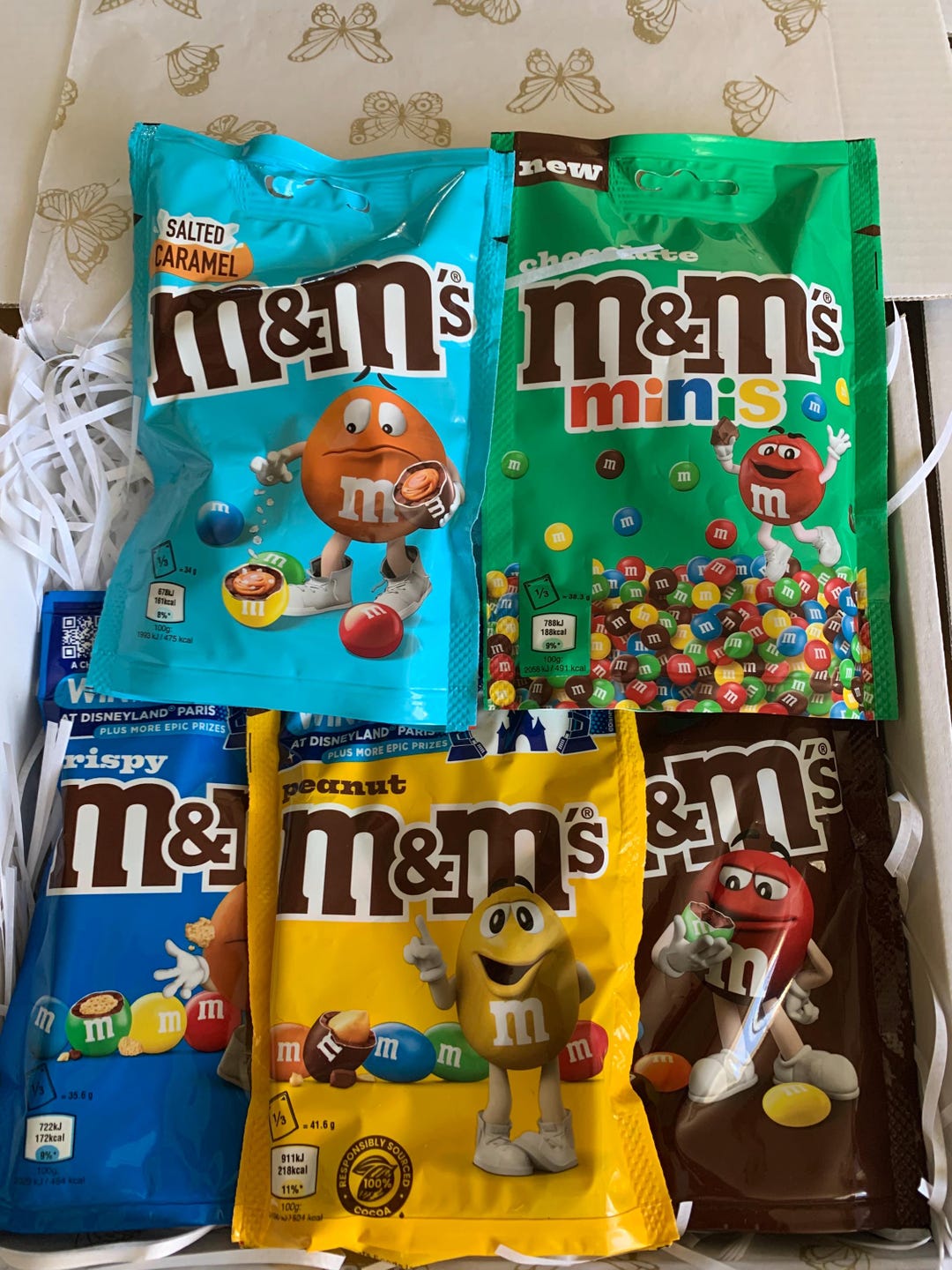 M&ms Chocolate Variety Hamper Box: Peanut, Caramel, Crispy, Minis - Etsy