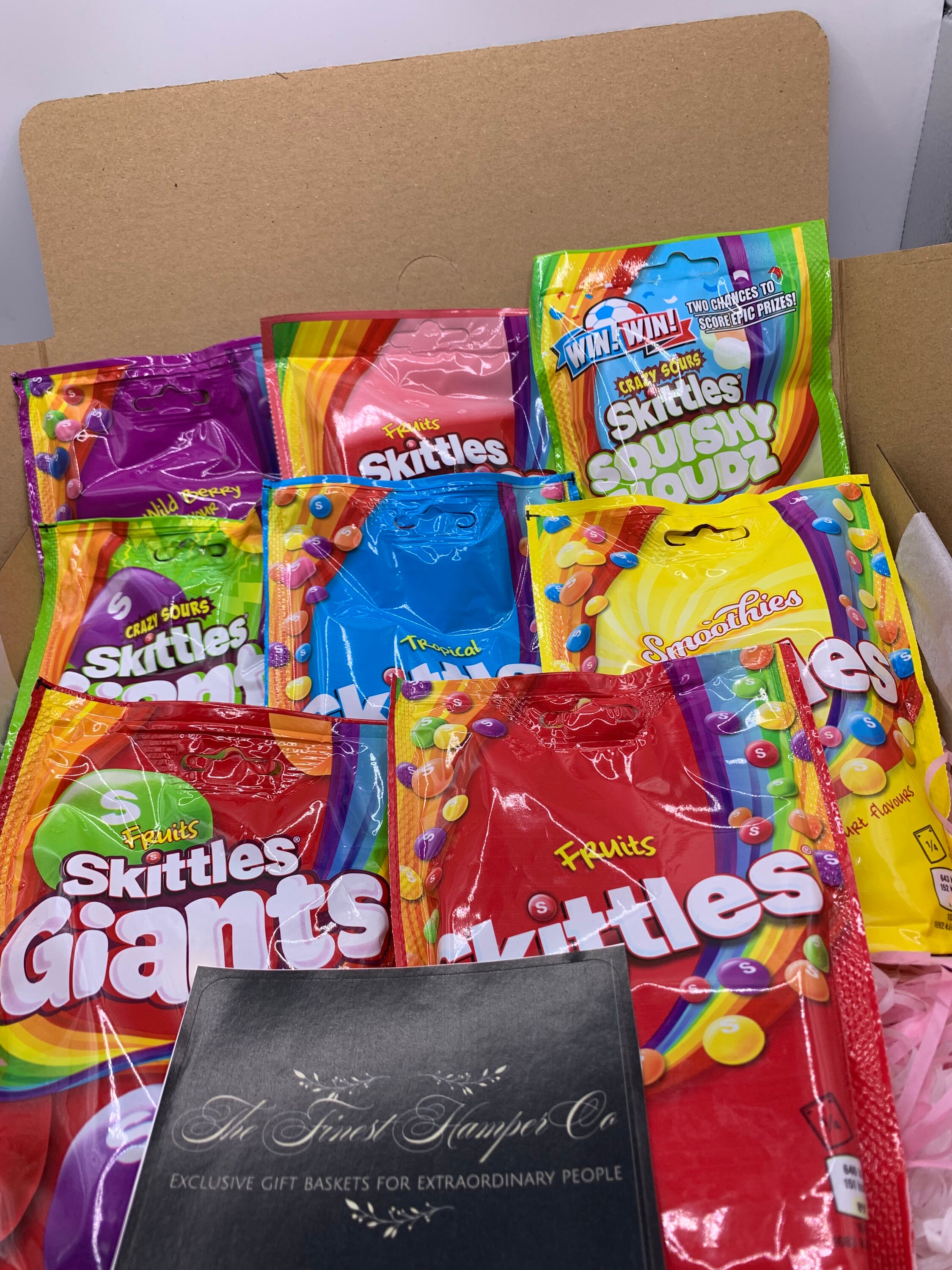 Skittles Candy Hamper Box: Rainbow Treat Gift - Etsy UK