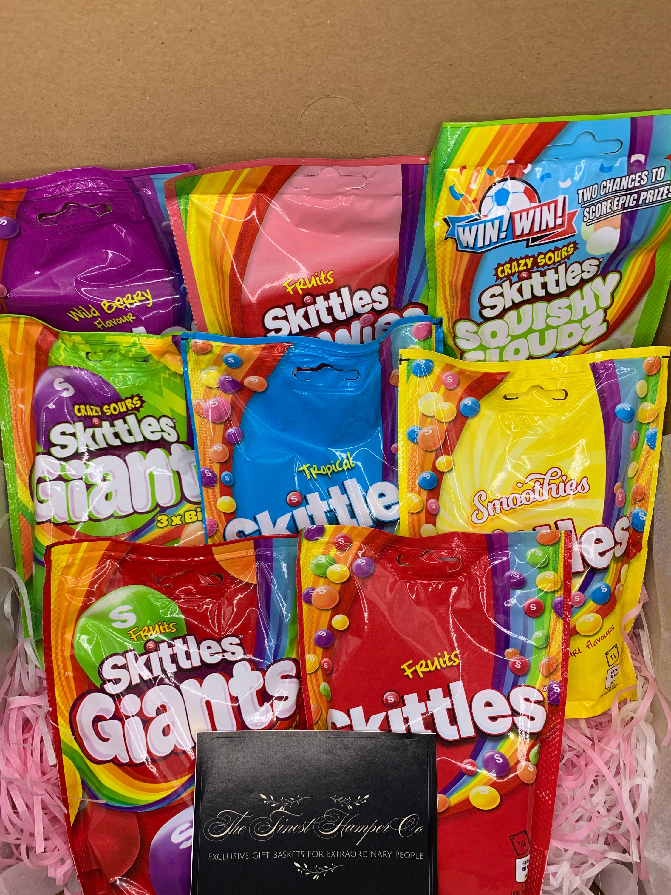 Skittles Candy Hamper Box: Rainbow Treat Gift - Etsy UK