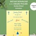 Editable Sunday School Invitation-instant Download-5x7-printable-vbs ...