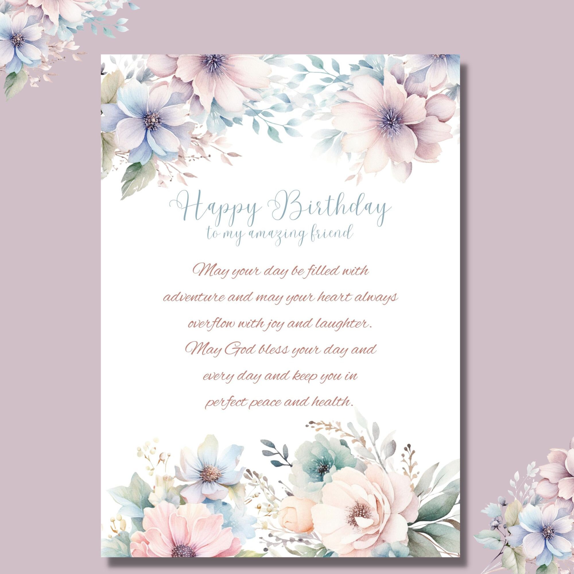 Birthday Card for a Friend Birthday Card for - Etsy