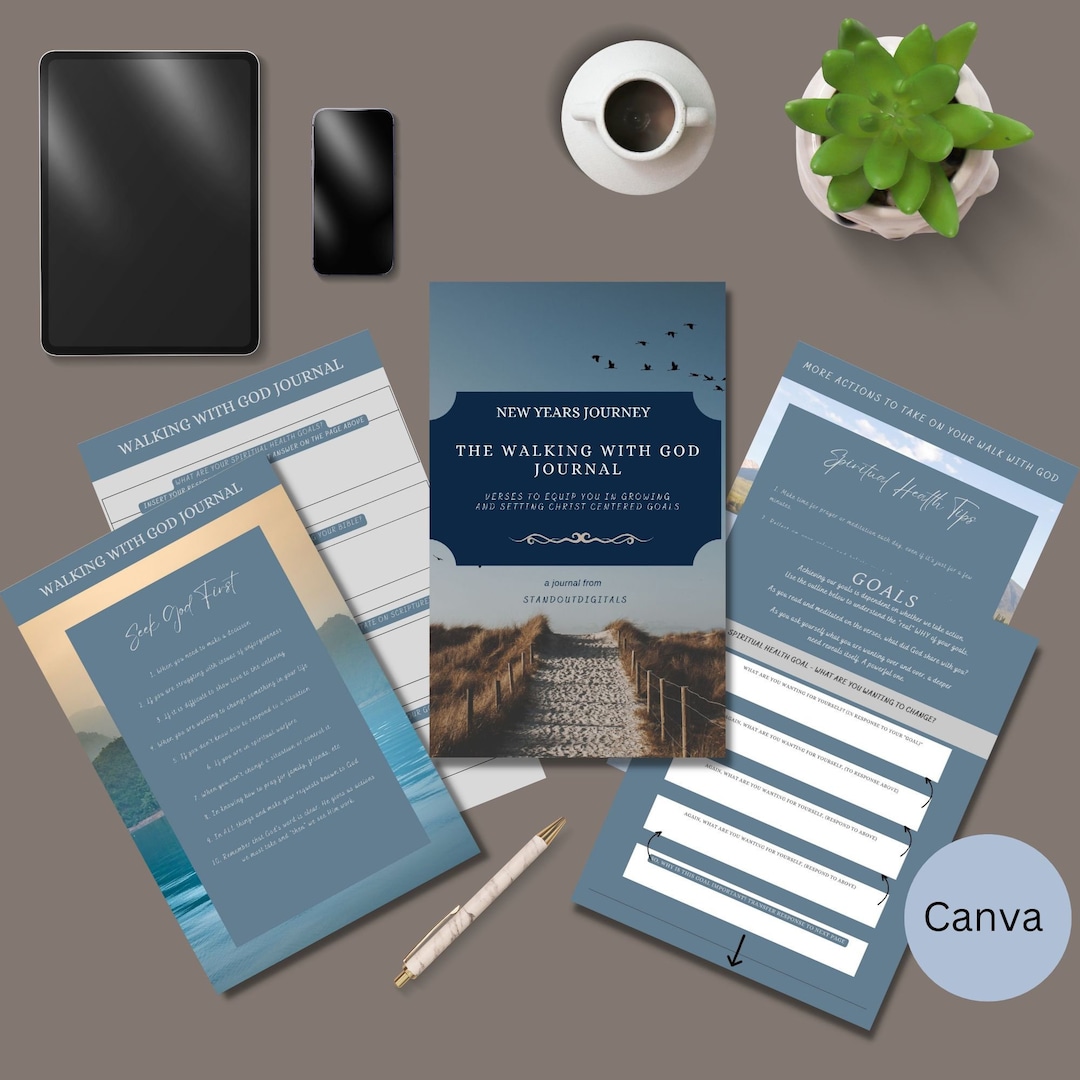 Walking With God Journal for Men-instant Download-spiritual-physical ...
