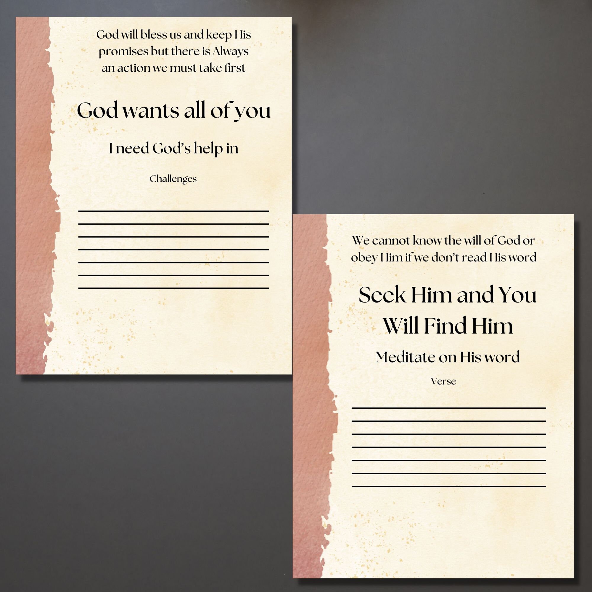 Spiritual Routine Checklist-12 Pages-plus Notes-instant Download ...