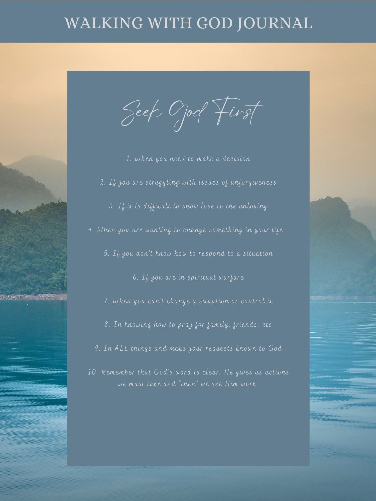 Walking With God Journal for Men-instant Download-spiritual-physical ...