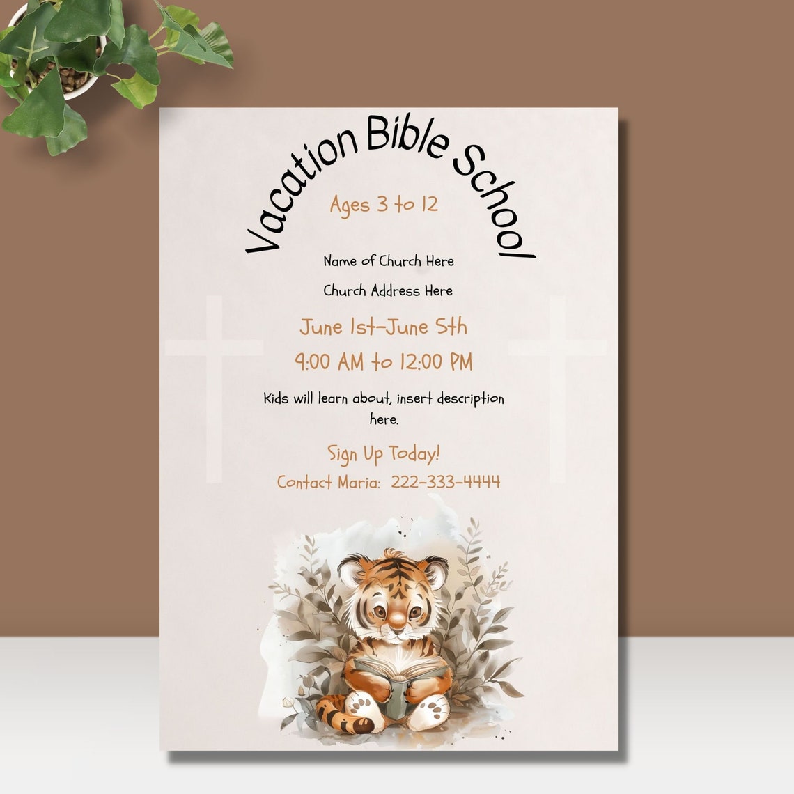 Vacation Bible School Invitation-instant Download-5x7-editable ...