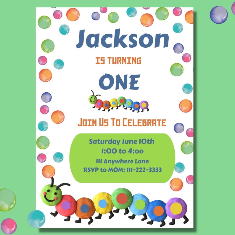 Hungry Caterpillar Birthday Bundle -welcome Sign-invitation-editable ...