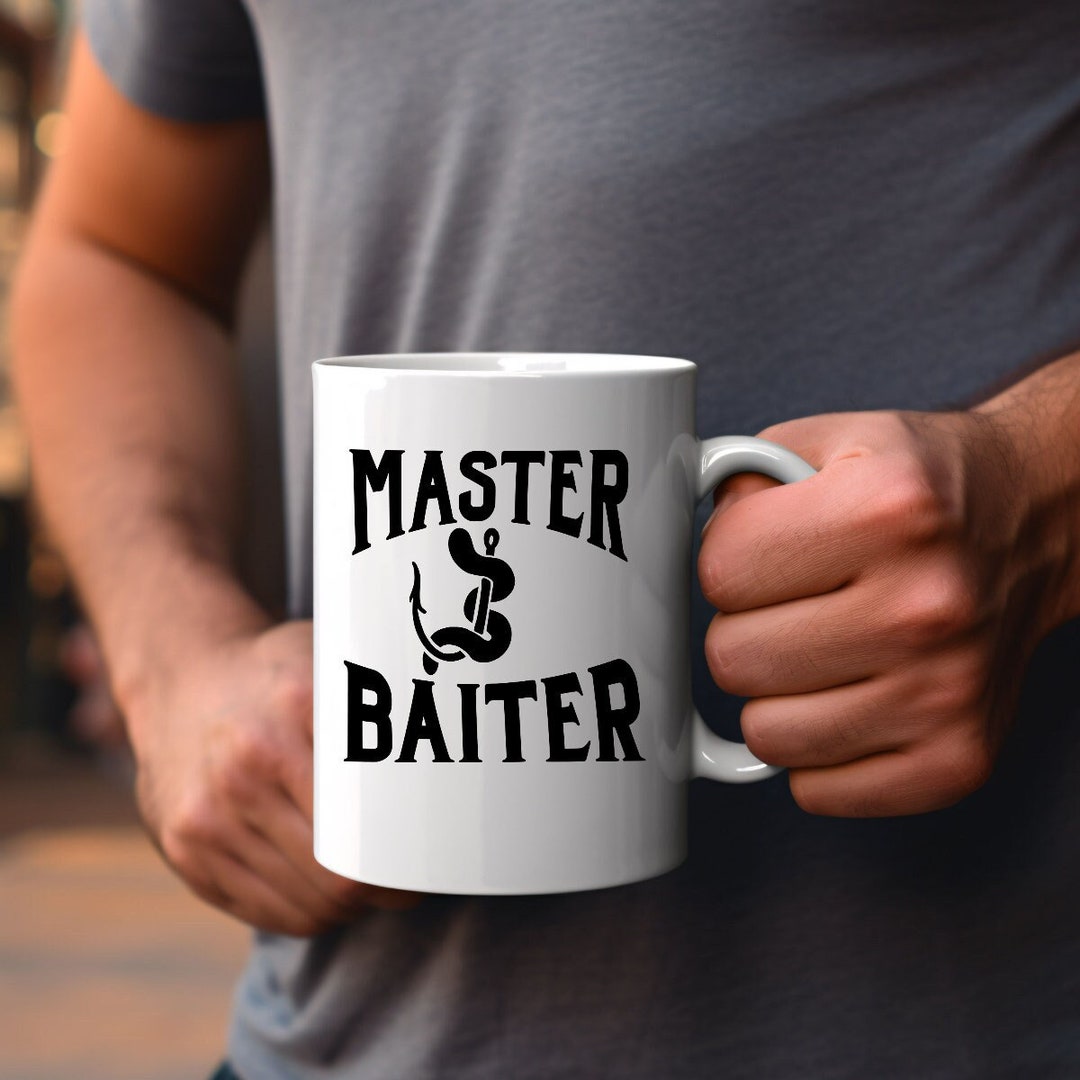 Master Baiter Funny Fishing Mug or Fishing Gift, Fisherman Gift for Dad ...