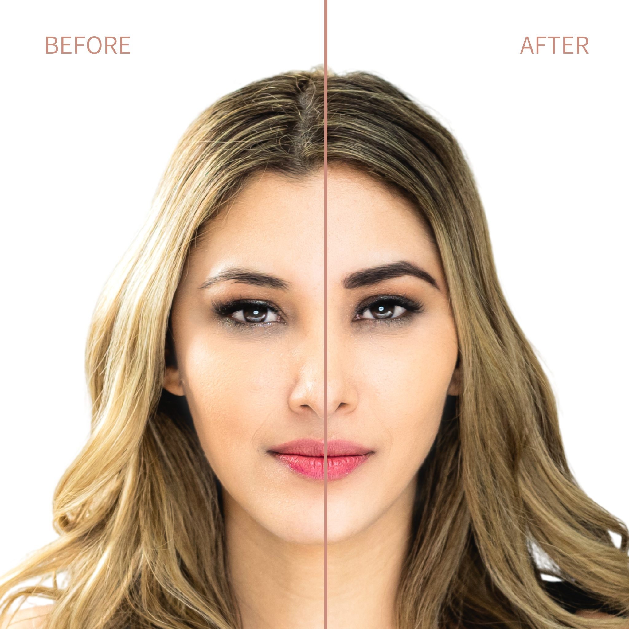 Eyebrow Powder Makeup & Stamp Kit With Stencils Vegan and - Etsy