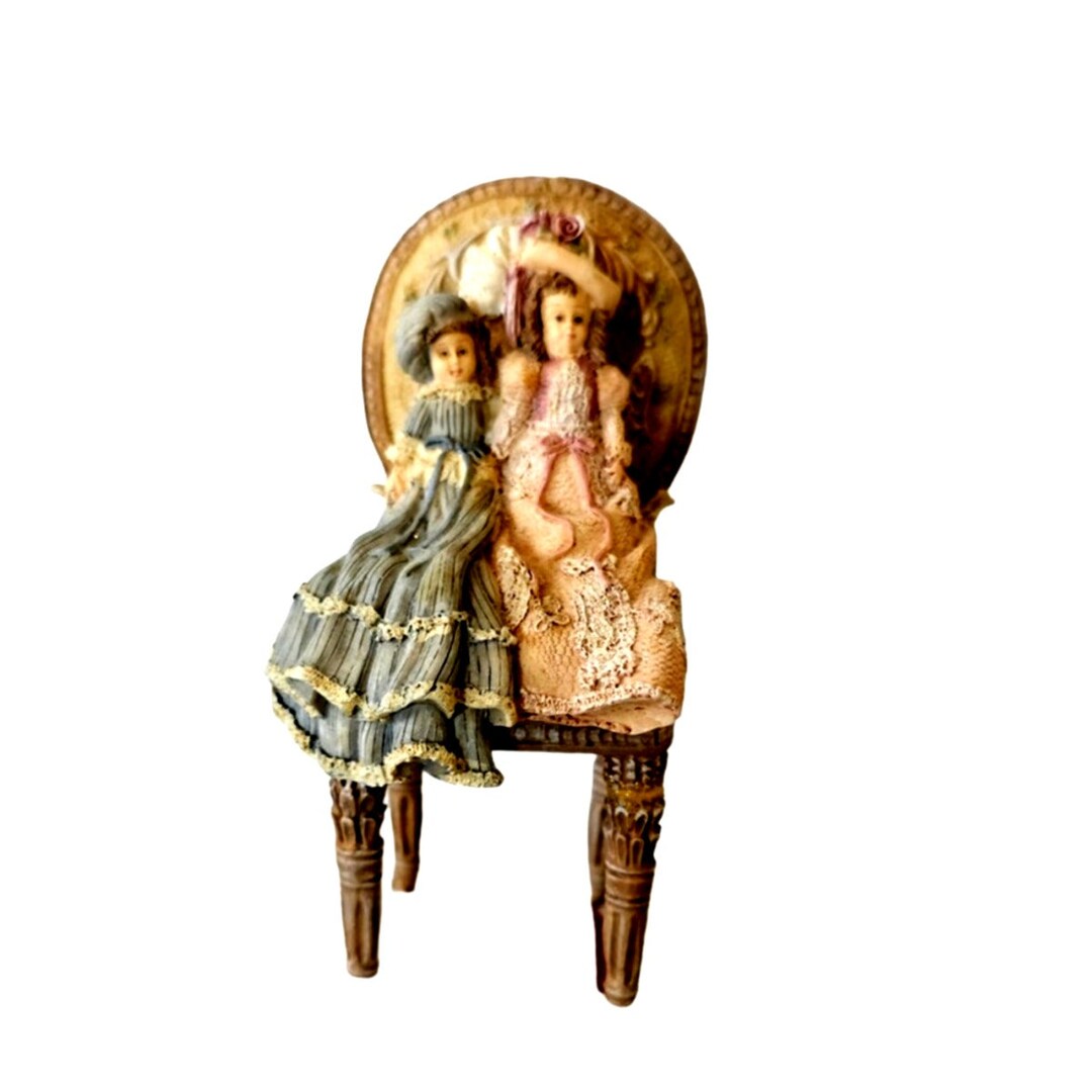 House of Louis Nichole Vintage 1999 Victorian Dolls in a Chair - Etsy