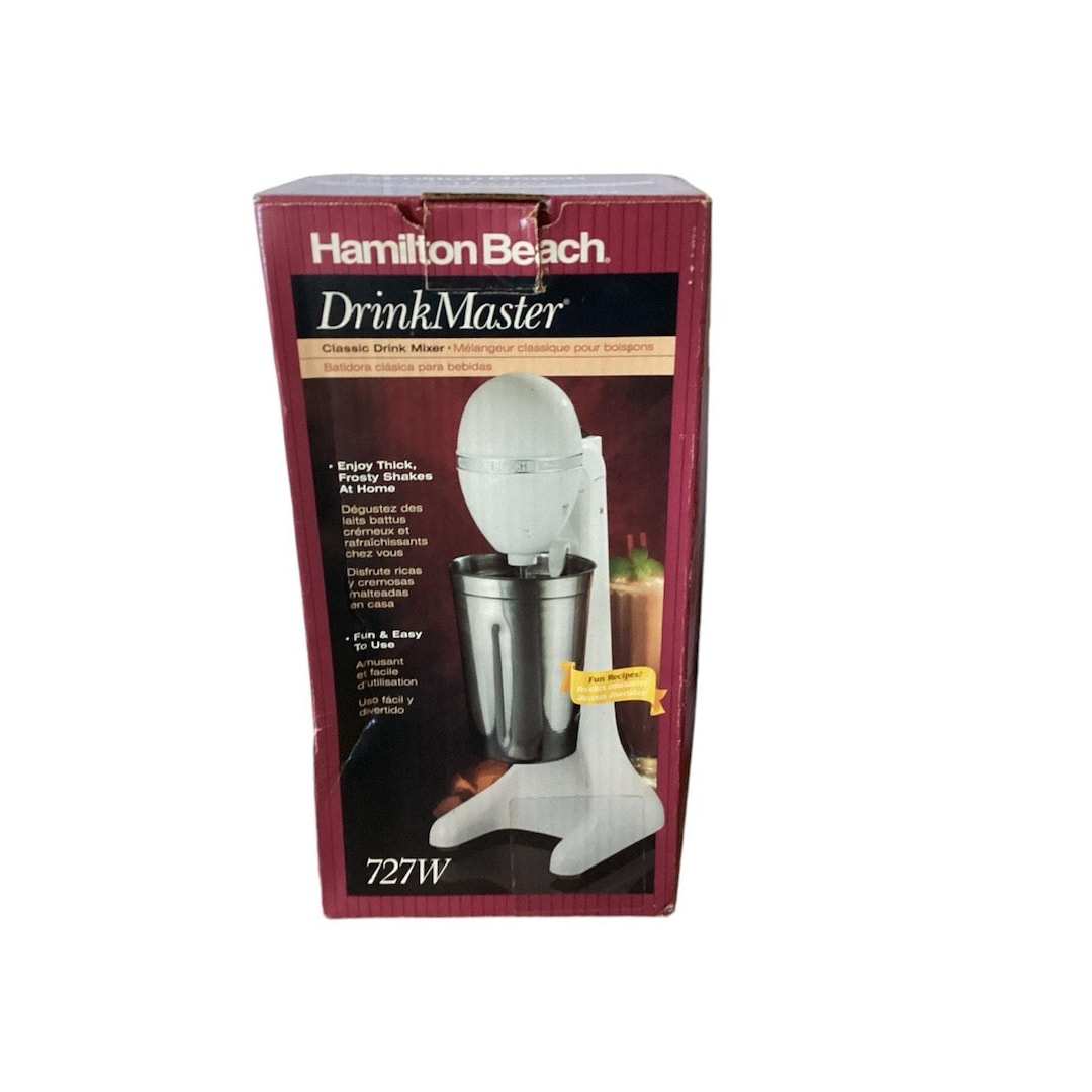 Hamilton Beach Drinkmaster Vintage #727W Milkshake Mixer Open Box - Etsy