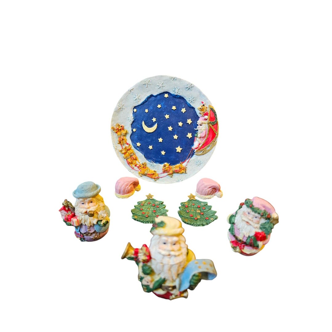 Popular Imports Vinyage 1996 Mini Tea Santa Set - Etsy