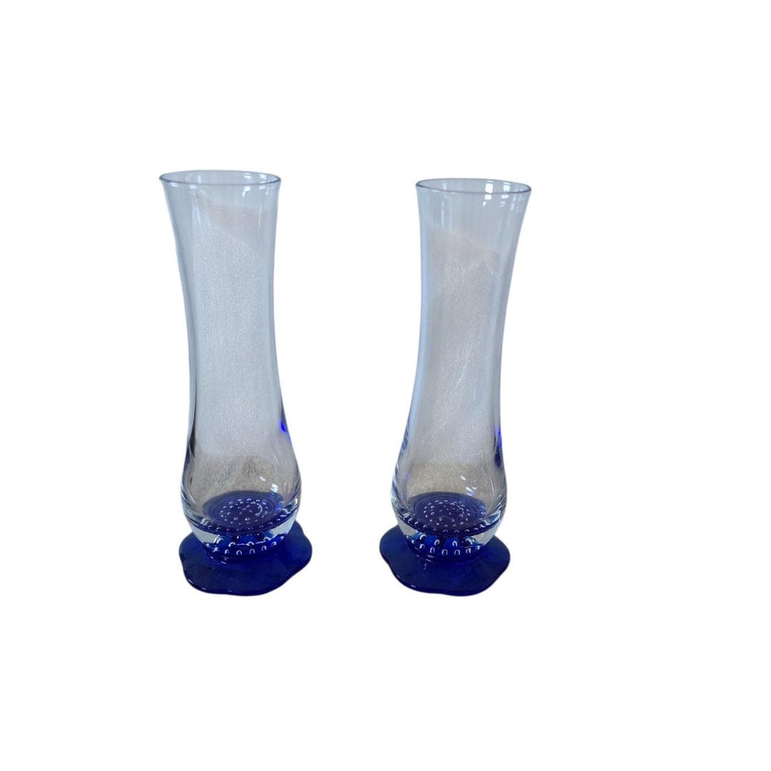 Vintage Turandot Blue Glas Vase Made in Italy 71/2" Tall - Etsy