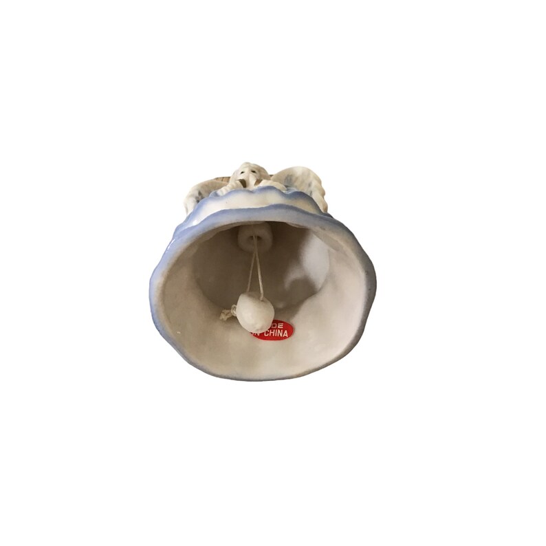 Vintage Porcelain Angel Bell 5.5" With Praying Hands - Etsy