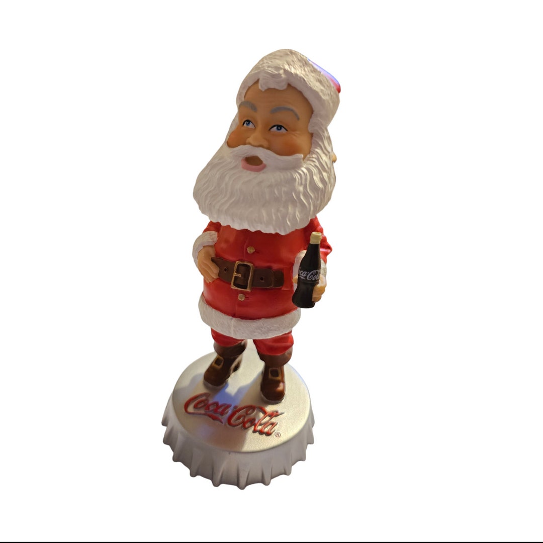 Coca Cola Hardee's Collab 2002 Santa Bobble Head NIB - Etsy