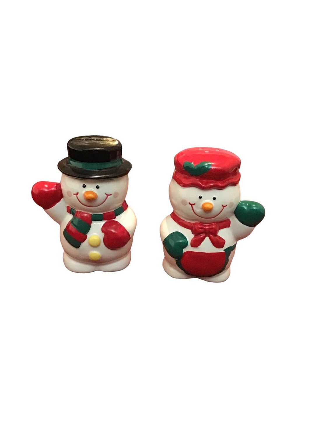 Vintage Russ Christmas Winter Snowman Salt Andpepper Shakers - Etsy