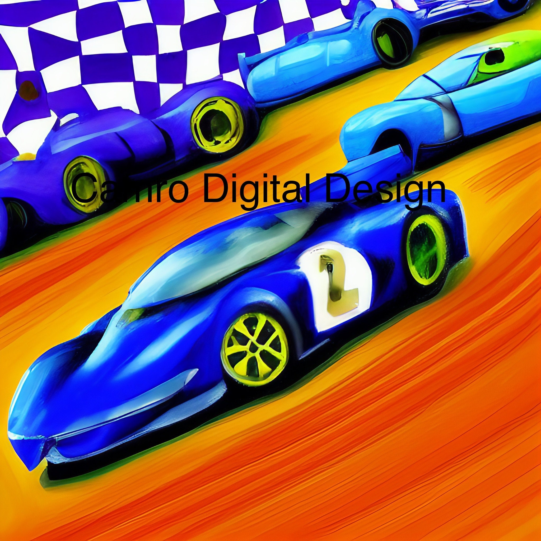 25 Race Car Digital Designs - Etsy