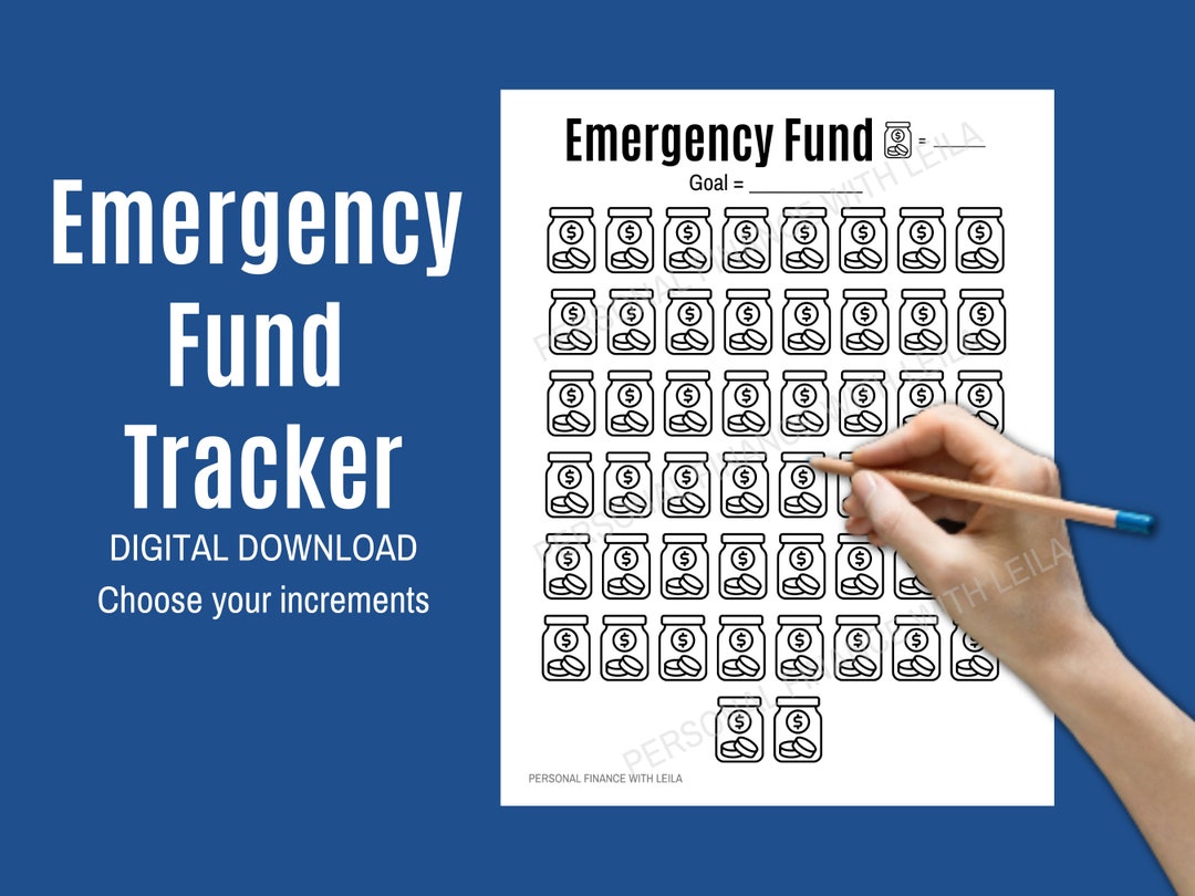 Printable Emergency Fund Tracker | DIGITAL DOWNLOAD - Etsy