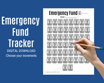 Emergency Fund Tracker Printable Digital File - Etsy