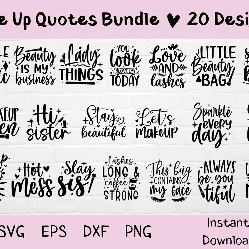 Makeup Quotes - Etsy
