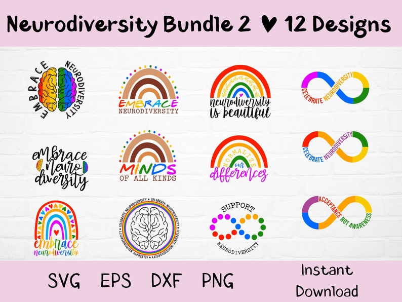 Neurodiversity SVG Bundle: Autism Awareness, ADHD (digital Download) - Etsy