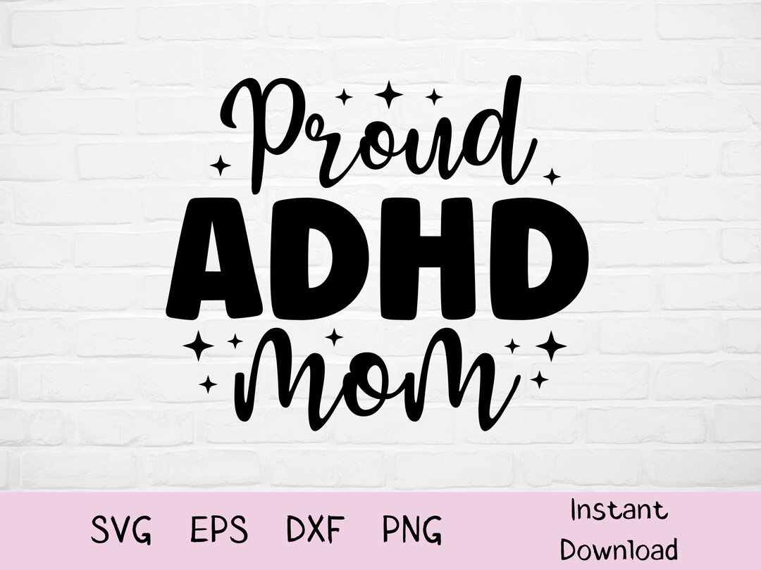 Adhd Svg, Adhd Mom Svg, Adhd Awareness Svg, Neurodiversity Svg, Mental ...