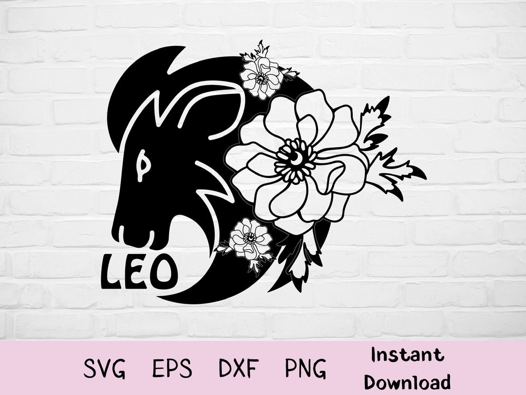 Leo Svg, Zodiac Sign Svg, Horoscope Svg, Scorpio Svg, Flowers Zodiac ...