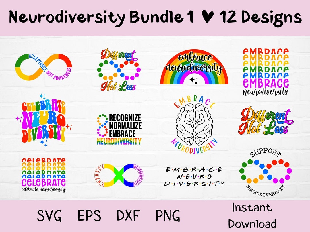 Embrace Neurodiversity Svg, Neurodiversity is Beautiful Svg, Autism Svg ...