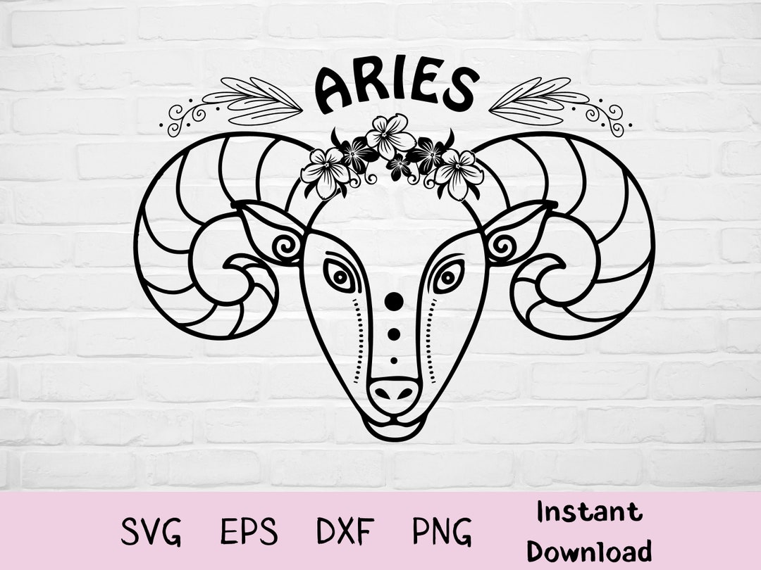 Aries Svg, Zodiac Sign Svg, Horoscope Svg, Scorpio Svg, Flowers Zodiac ...
