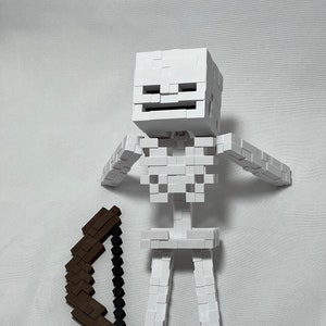 Minecraft Flexible Skeleton 3D Print With Bow - Etsy