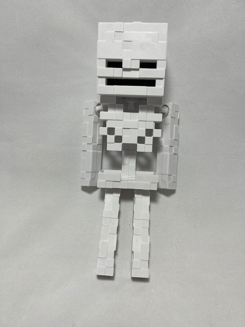 Minecraft Flexible Skeleton 3D Print With Bow - Etsy