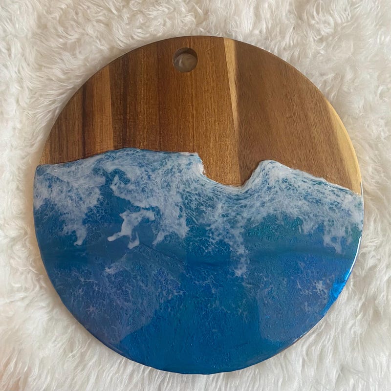 Decorative Round Resin Tray - Etsy