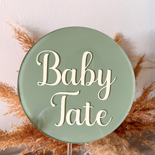 Aesthetic Cake Topper - Etsy