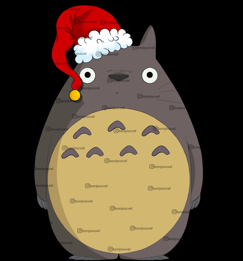 Christmas Totoro PNG: Sublimation Design (digital Download) - Etsy