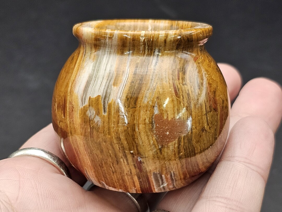 Banded Onyx Pot Cauldron Handmade Gift - Etsy