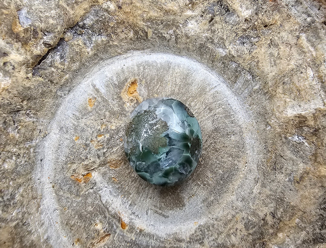 Michigan Isle Royale Greenstone Lake Superior Cab Gemstone - Etsy