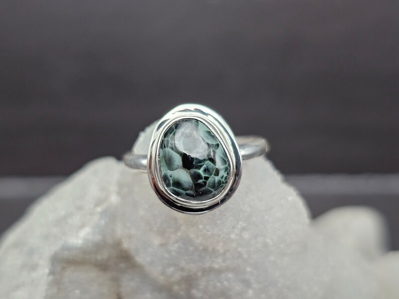 Isle Royale Greenstone Sterling Silver Ring Size 6 - Etsy