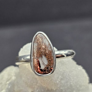 Super Rare Copper Banded Agate Ring Size 8 - Etsy