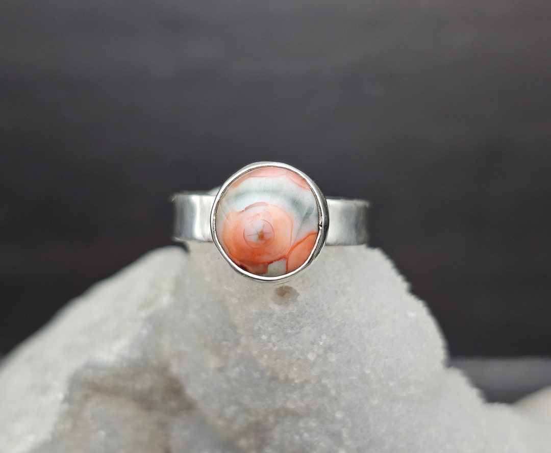 Thomsonite Sterling Silver Ring Size 4 - Etsy