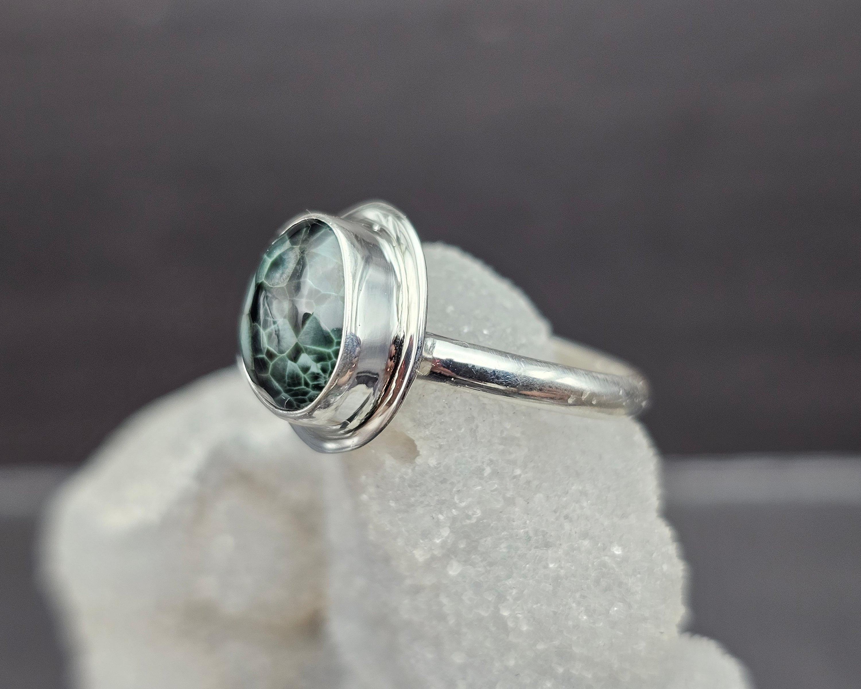 Isle Royale Greenstone Sterling Silver Ring Size 6 - Etsy