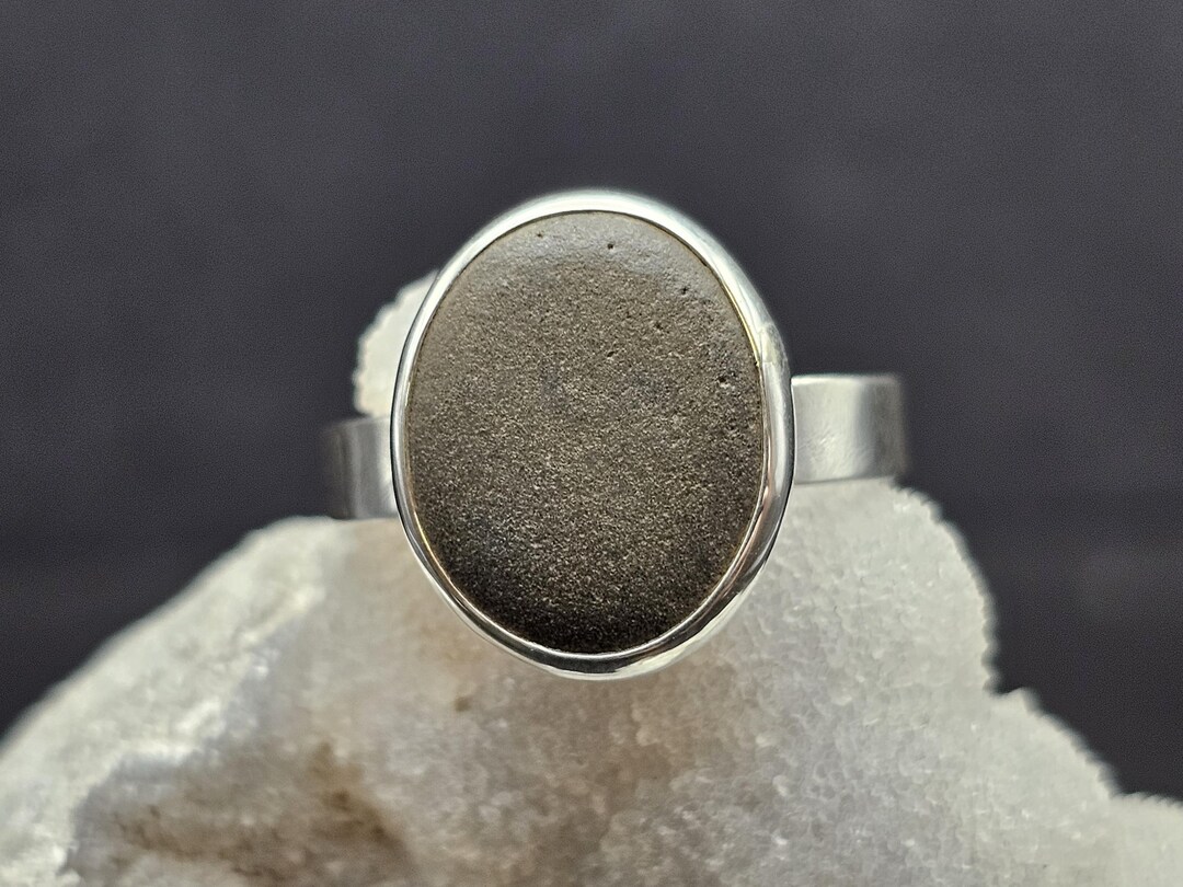 Lake Superior Basalt Sterling Silver Ring Size 11 Handmade Minnesota ...