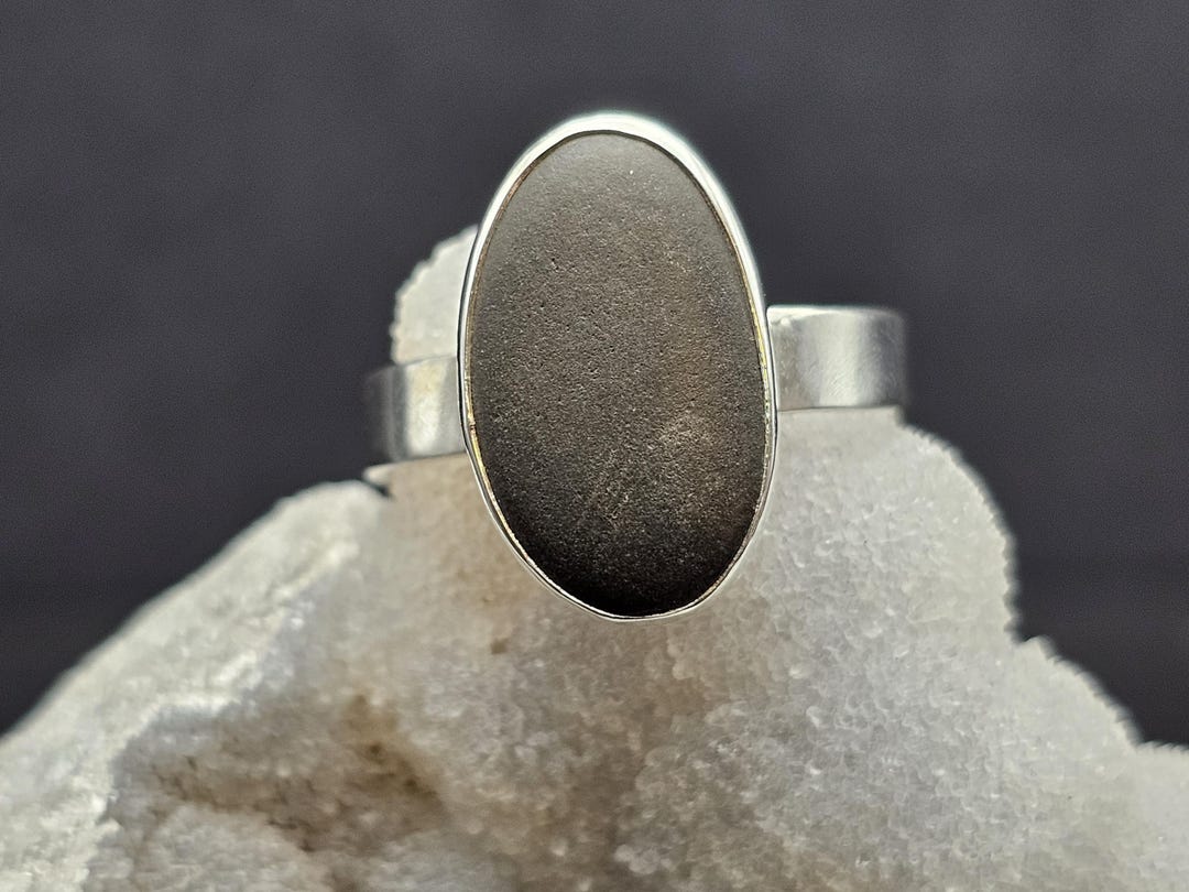 Lake Superior Basalt Sterling Silver Ring Size 10 Handmade Minnesota ...