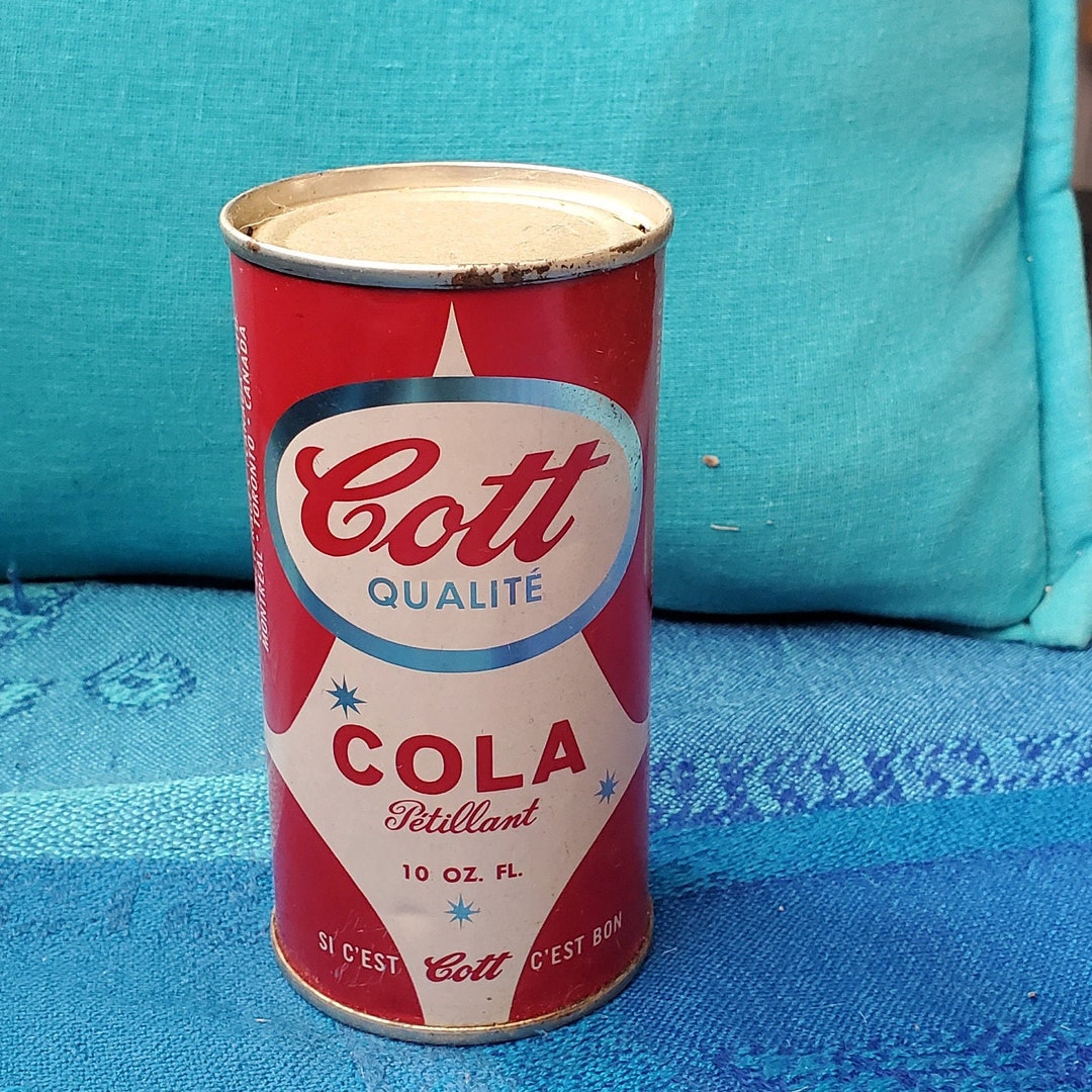 RARE Early Cott Sparkling Cola 10 Oz Flat Top Soda Can Toronto/montreal ...