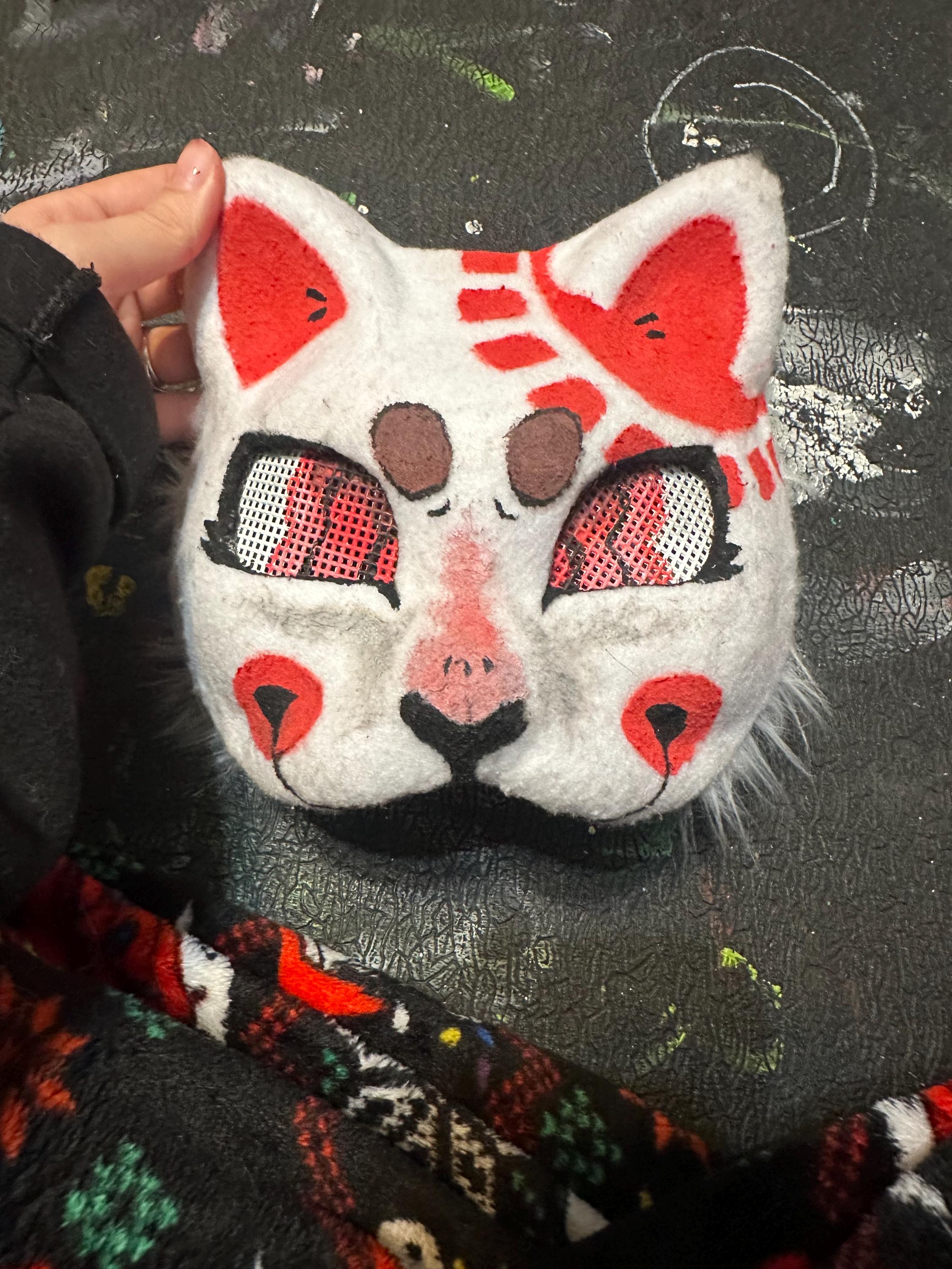 Tanjiro Cat (fox) Mask - Etsy