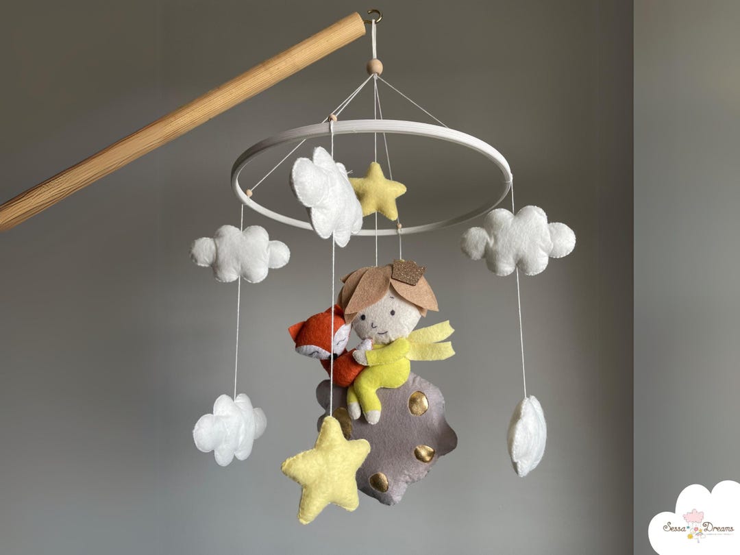 Little Prince Baby Mobile: Handmade Felt Crib Mobile - Etsy