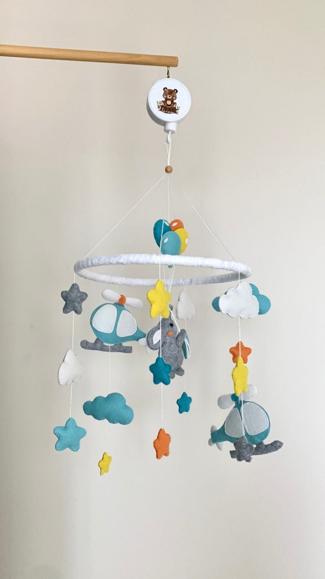 Helicopter Baby Mobile,elephant Baby Mobile,sky Baby Mobile,star Baby ...