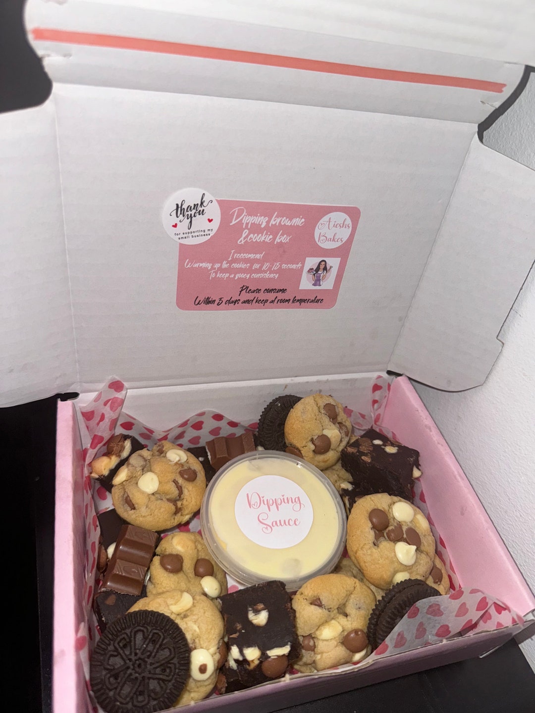 Brownie and Cookie Dipping Box - Etsy