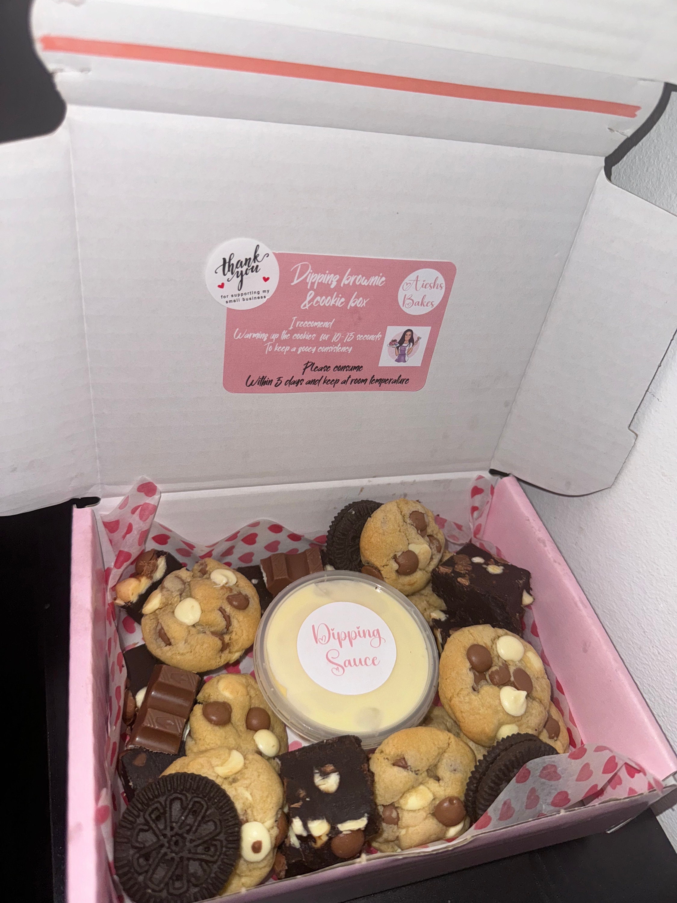 Brownie and Cookie Dipping Box - Etsy