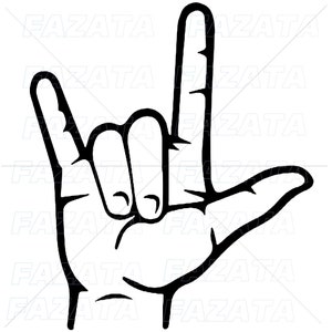 ASL I Love You SVG, PNG - Etsy