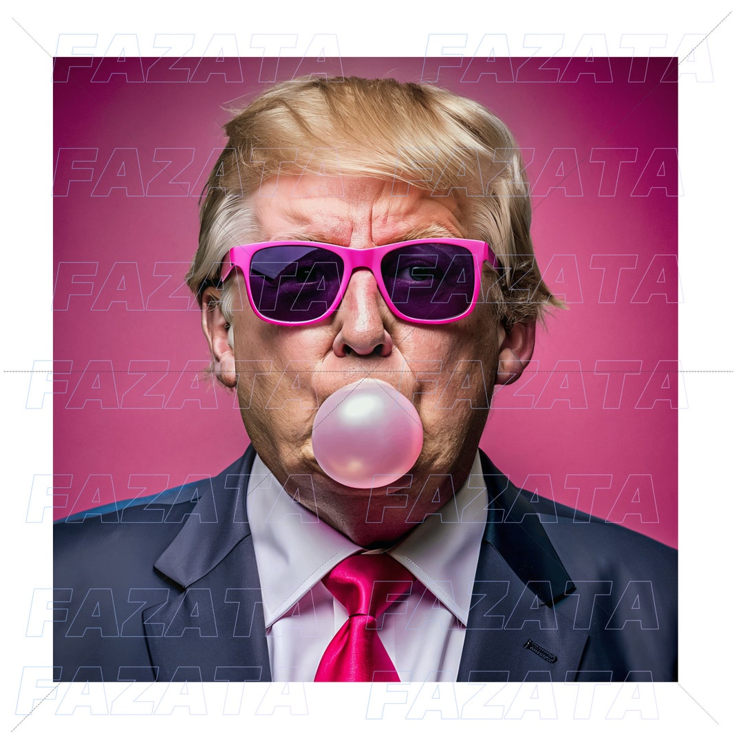 President Donald Trump PNG Digital Download Pink Sun Glasses Trump ...