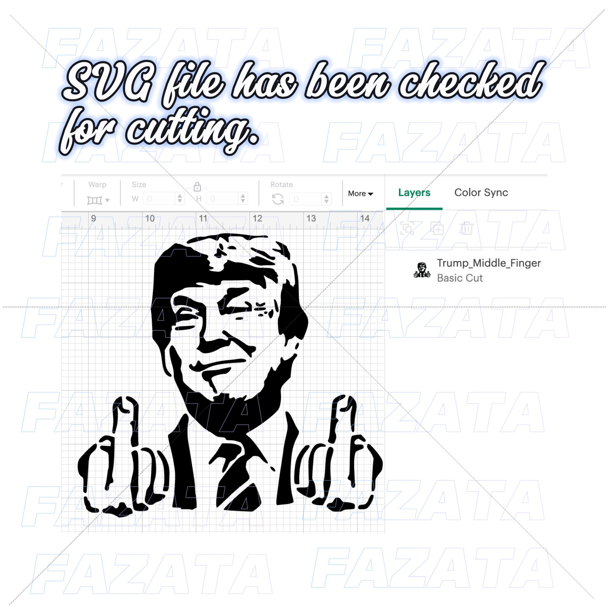 Donald Trump Middle Finger Funny SVG, PNG Cricut Trump File - Etsy